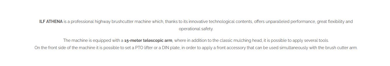 ILF ATHENA - Remote Control Slope Mowers